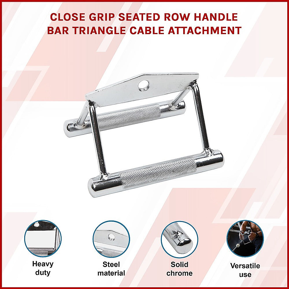 Close Grip Seated Row Handle Bar Triangle Cable Attachment – Elegant ...