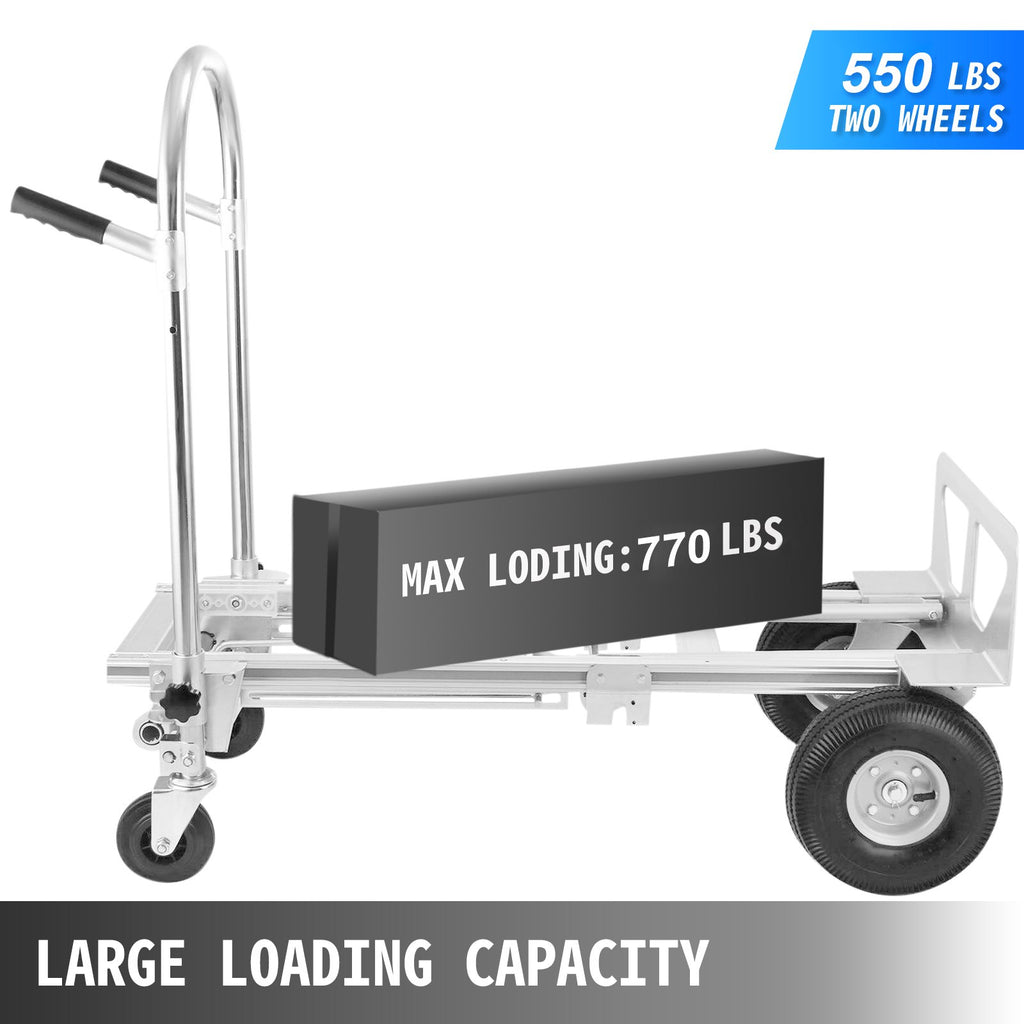 Side Tables: VEVOR Aluminum Hand Truck 3 in 1 Folding Hand Truck Conve ...
